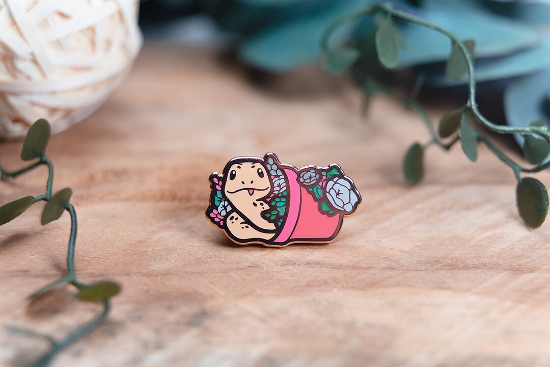 Snake Serenade | Cute Enamel Pin | Succulent Plant Pot | Collectors ...