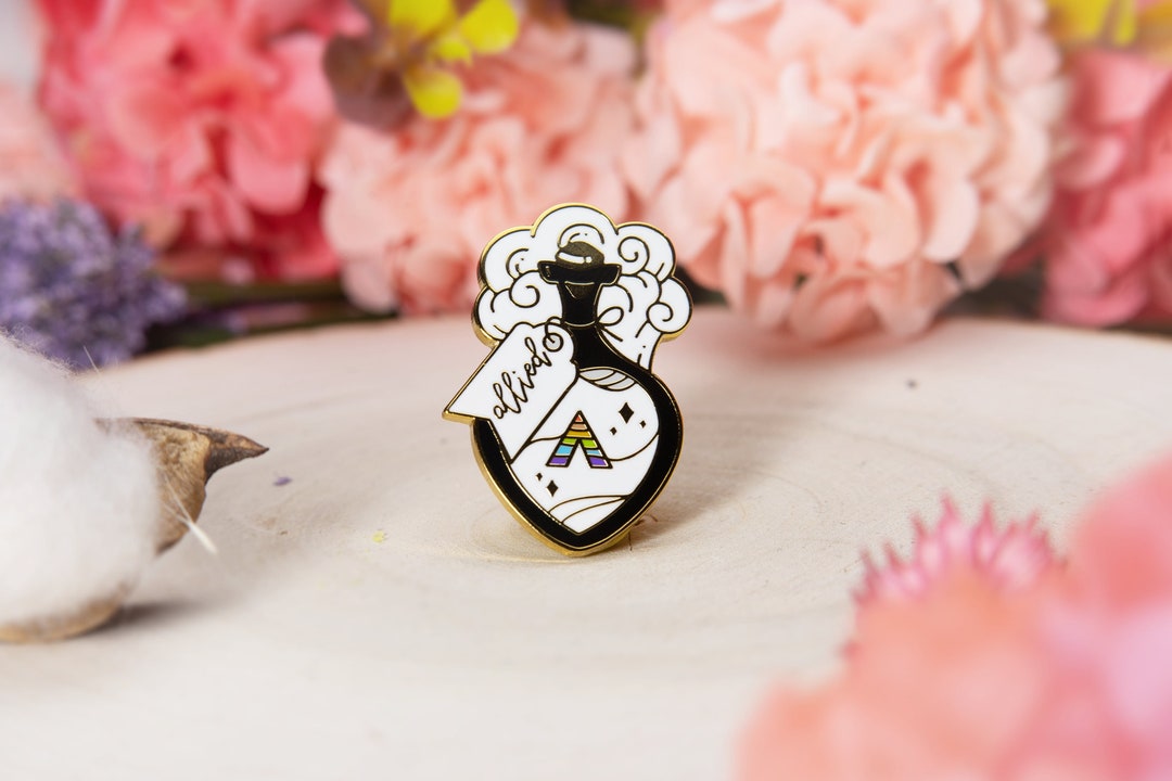 Allied Flag Pride Potion | LGBTQIA+ | Witch Hard Enamel Pins | Rainbow ...