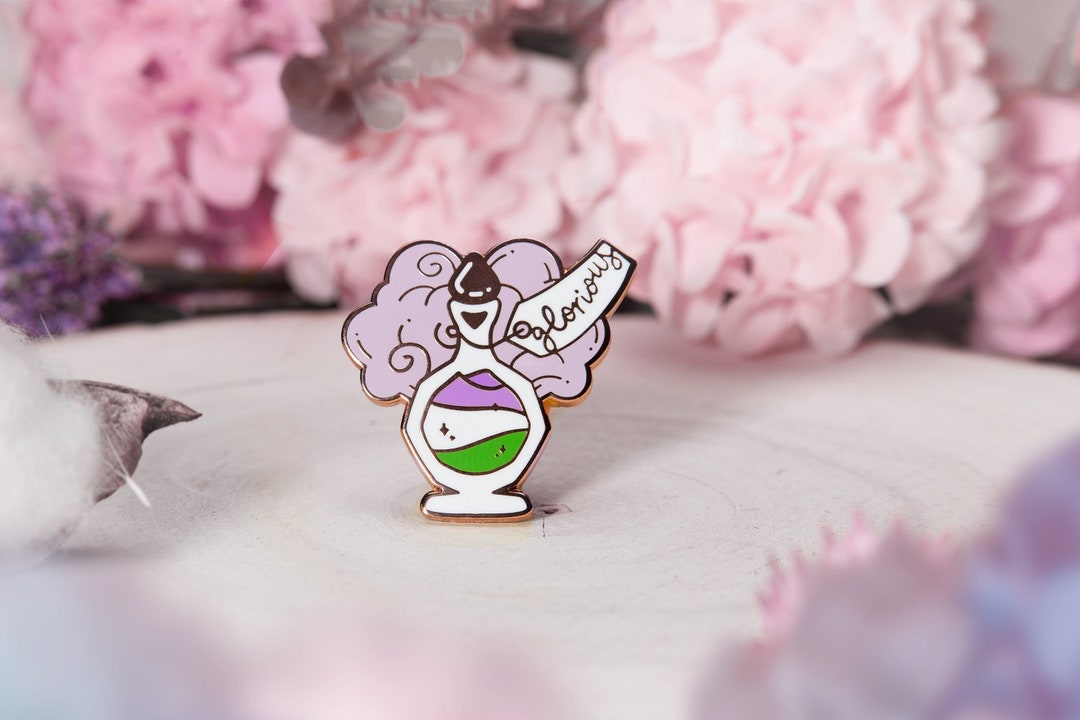 Glorious Genderqueer Flag Pride Potion | LGBTQIA+ | Witch Hard Enamel ...