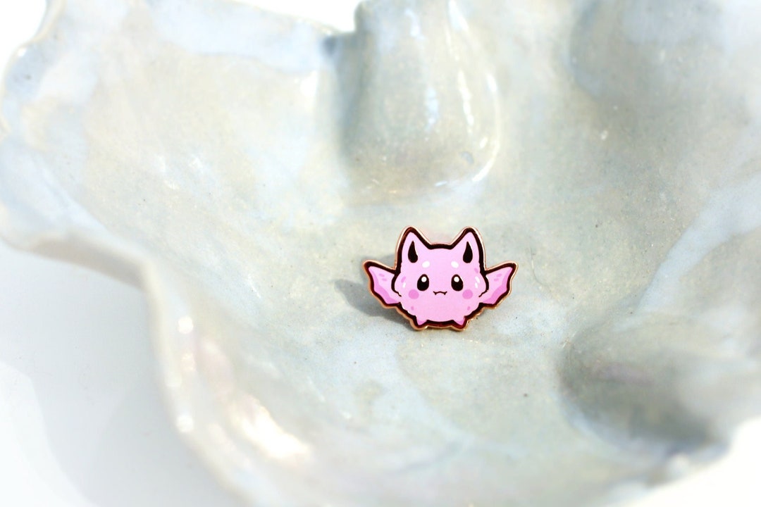 Tiny Cute Bat | Halloween Collectors Hard Enamel Pin Badge | Kawaii ...