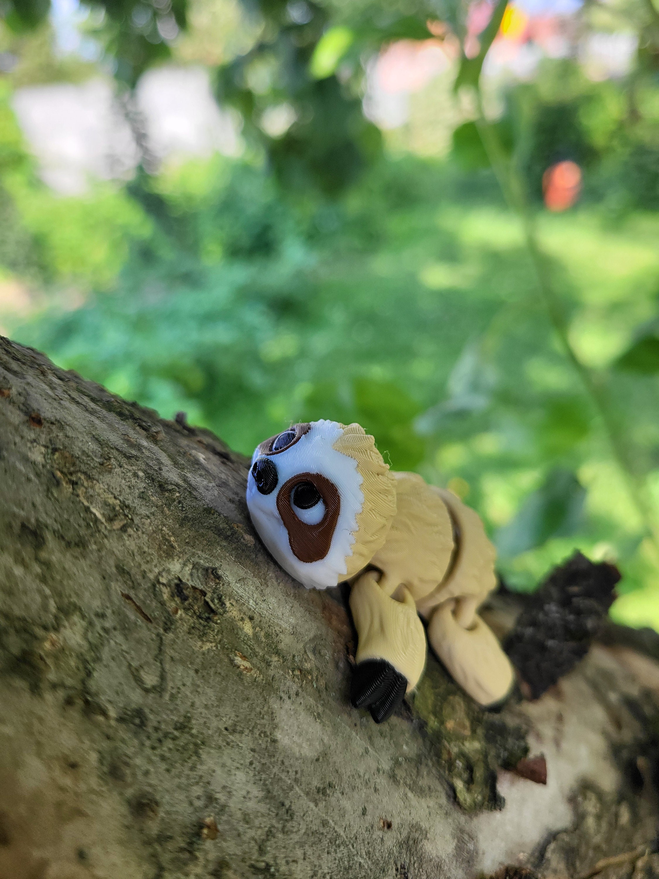 Keychain Cute Sloth Articulated Figure - Etsy