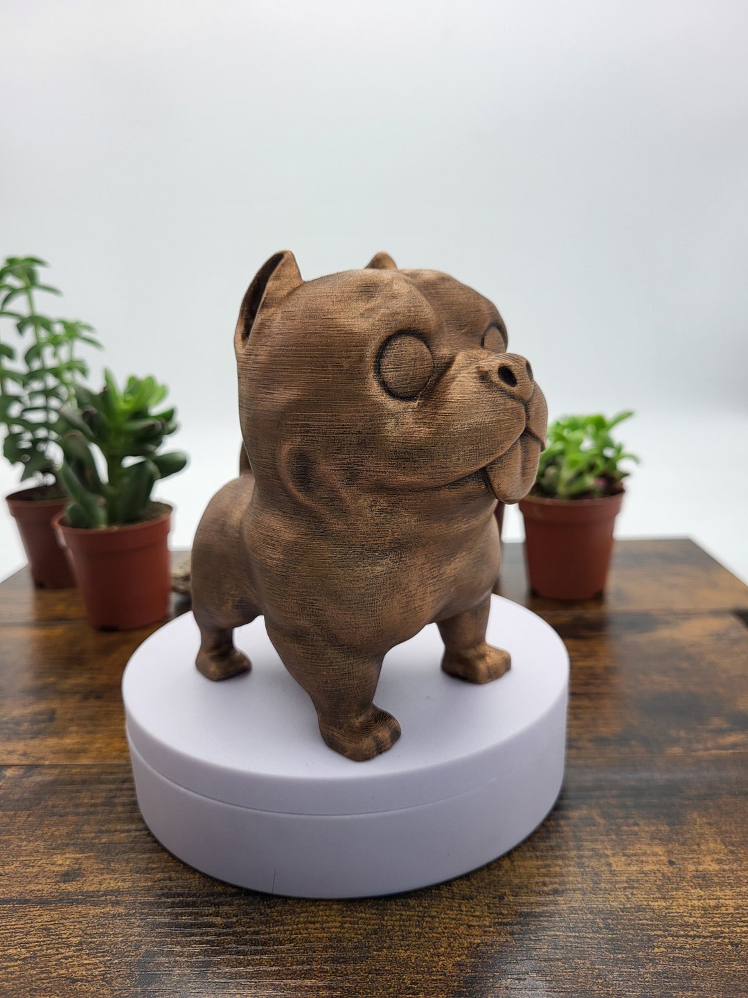 Funko American Bully Figure Art Dog Cute Gift Custom Funko Dog Pet 3D ...