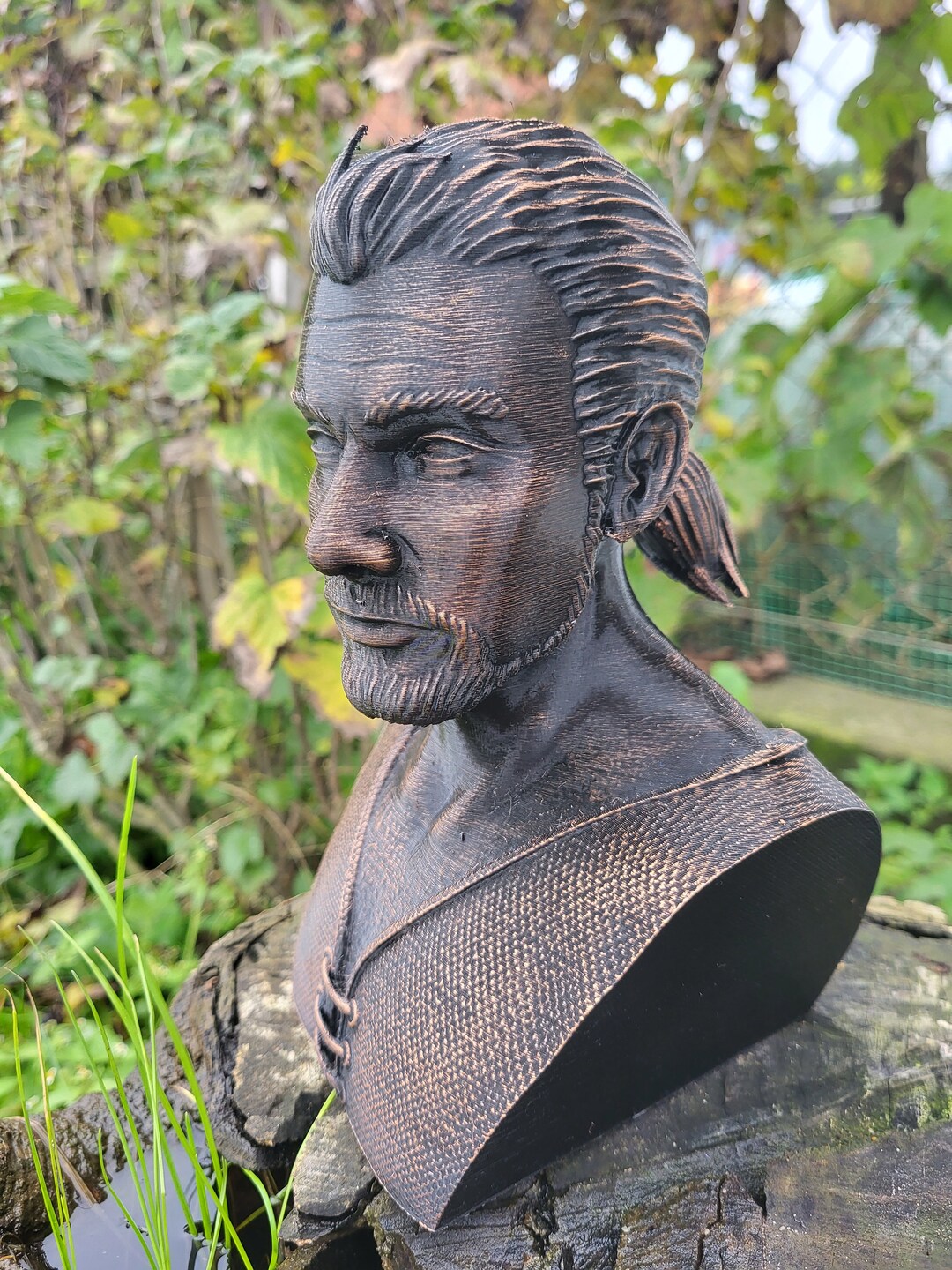 Nameless Hero Bust Gothic Game Figure Art Custom Geek Gift Nerd Gift ...