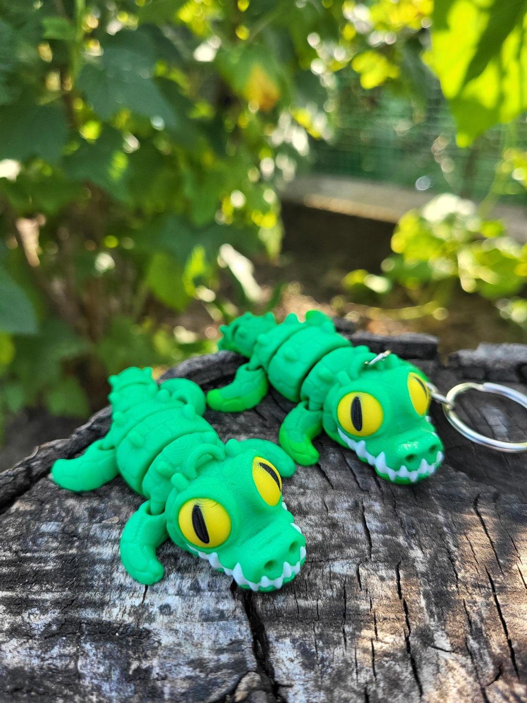 Keychain Cute Crocodile Art Articulated Figure - Etsy