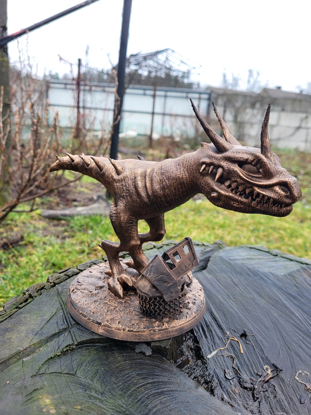 Dragon Snapper Gothic Game Figure Art Custom Geek Gift Nerd Gift ...