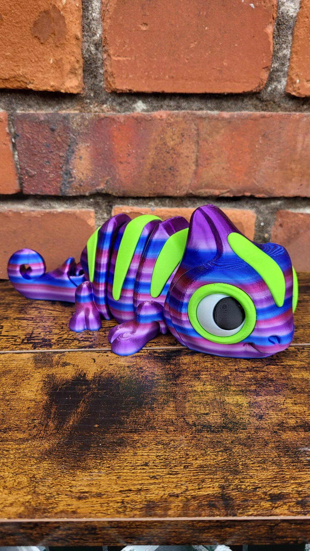 Cute Articulated Chameleon Figure Movable Toy Big Gift Custom Toy Home ...