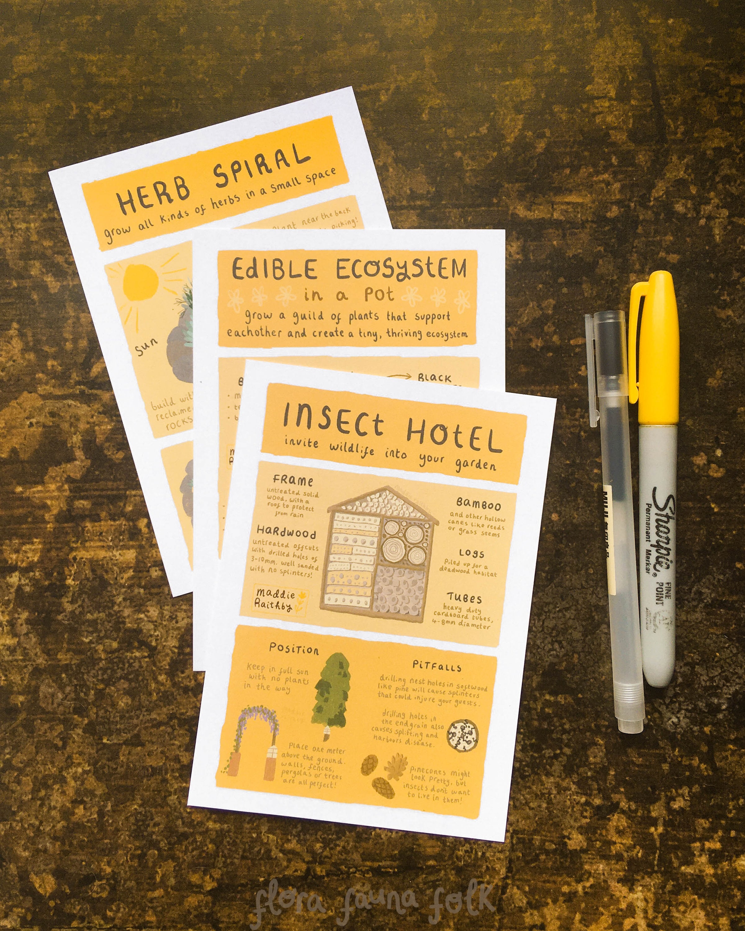 Edible Ecosystem Infographic | A6 Art Print Postcard - Etsy