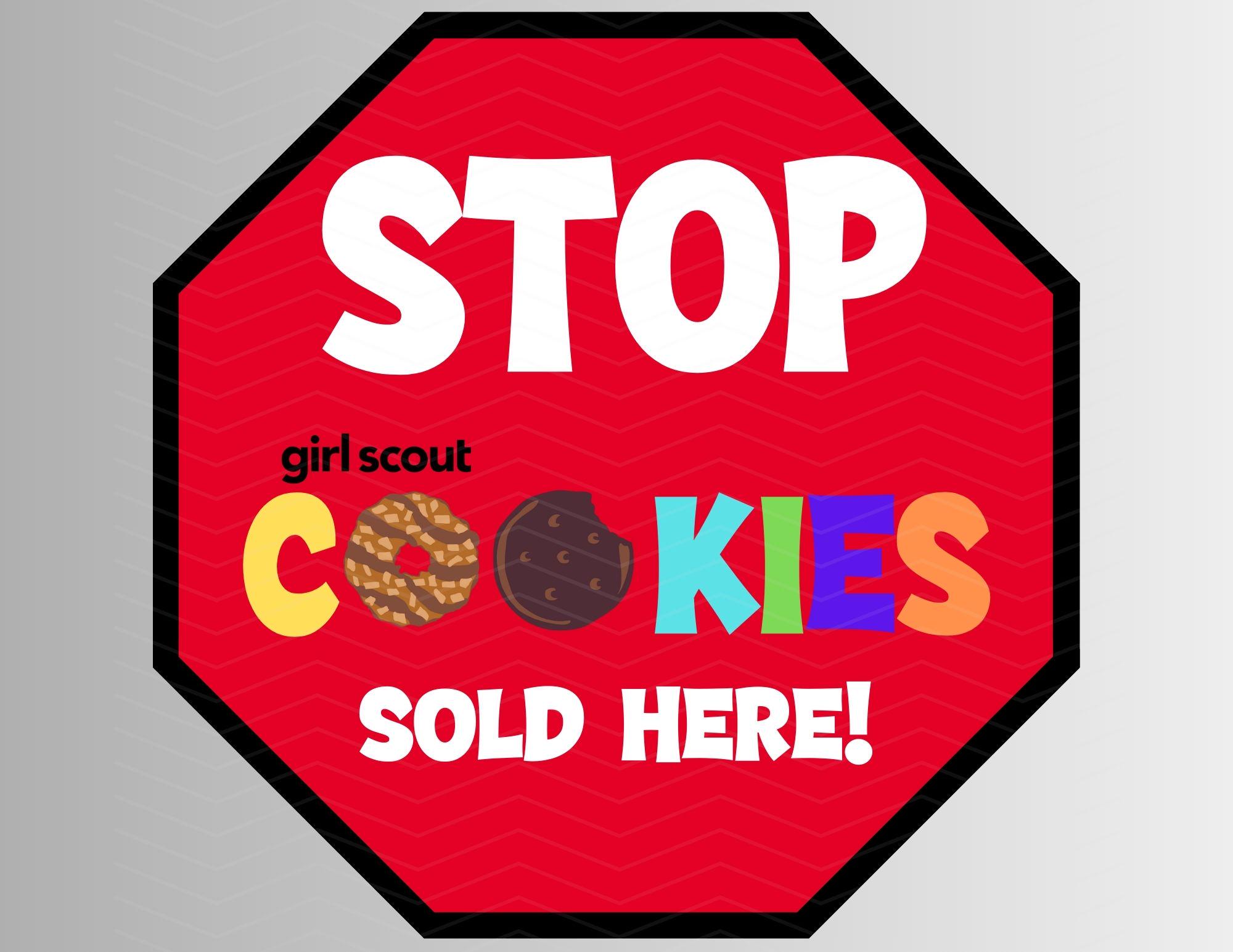 Girl Scout Cookie Printable Signs, Cookie Booth Signs - Etsy