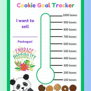 Girl Scout Cookie Goal Tracker 2025. Digital Download Only. - Etsy