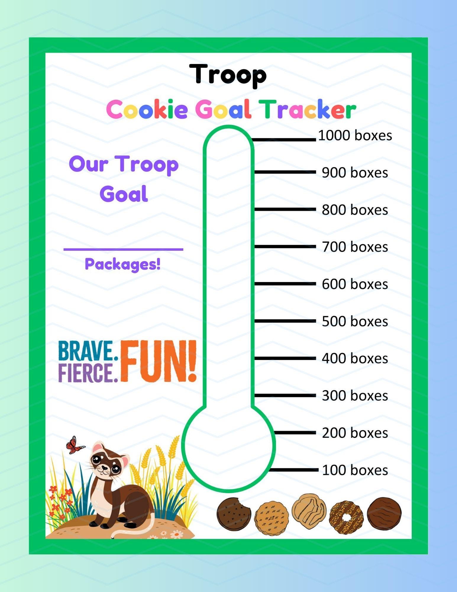 2026 Cookie Goal Tracker - Etsy
