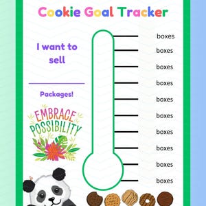 Girl Scout Cookie Goal Tracker 2025. Digital Download Only. - Etsy