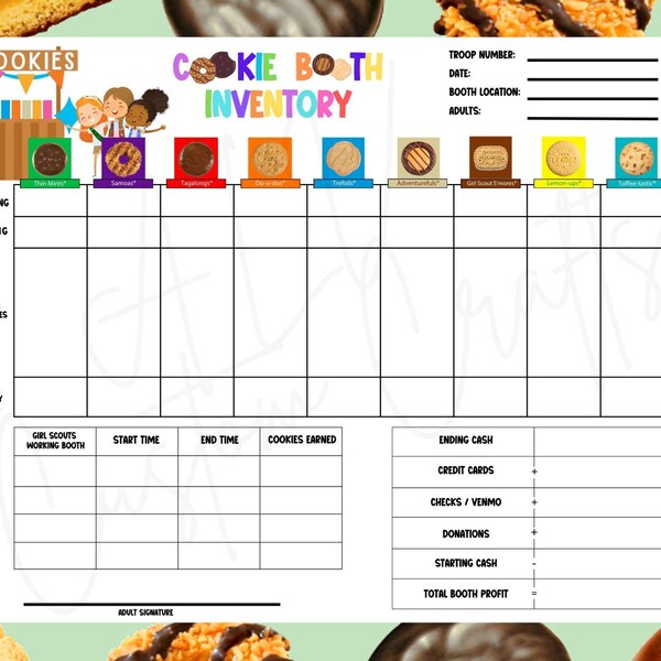 Girl Scout Cookie Booth - Etsy