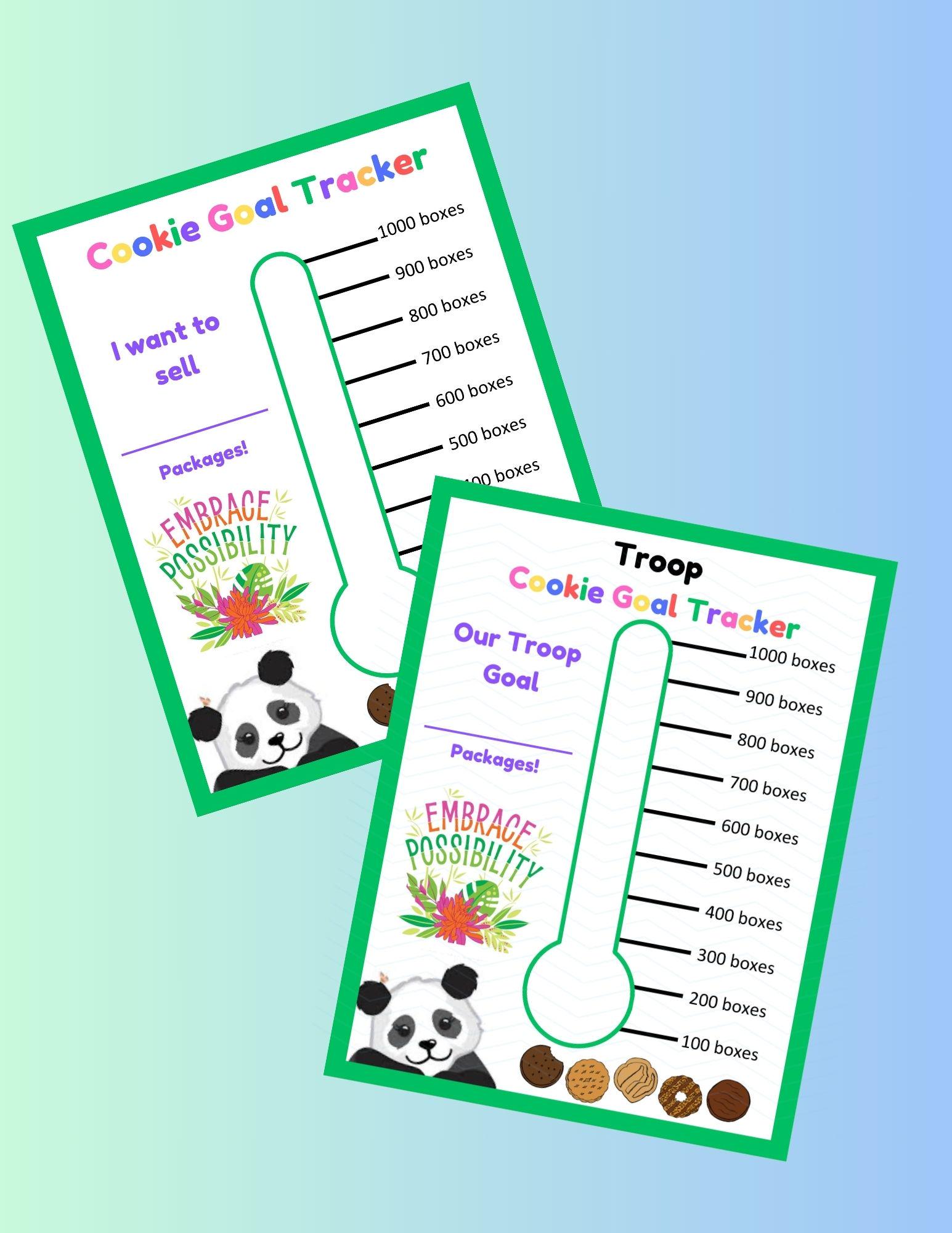 Girl Scout Cookie Goal Tracker 2025. Digital Download Only. - Etsy