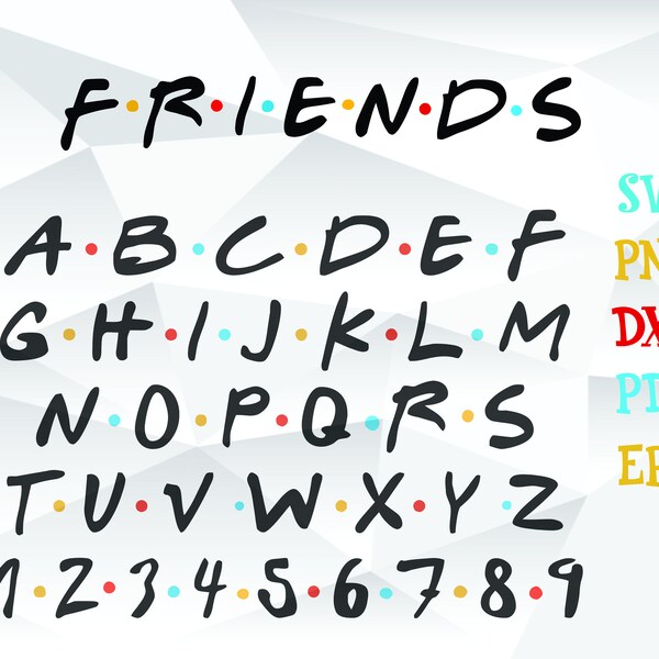 Friends Font - Etsy