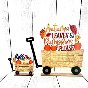 Autumn Interchangeable Wagon, Fall Decor, Fall Signs, Autumn Decor ...