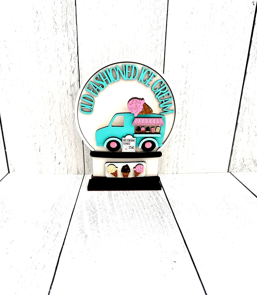 Ice Cream Truck Snowglobe, Ice Cream, Ice Cream Decor, Ice Cream Truck ...