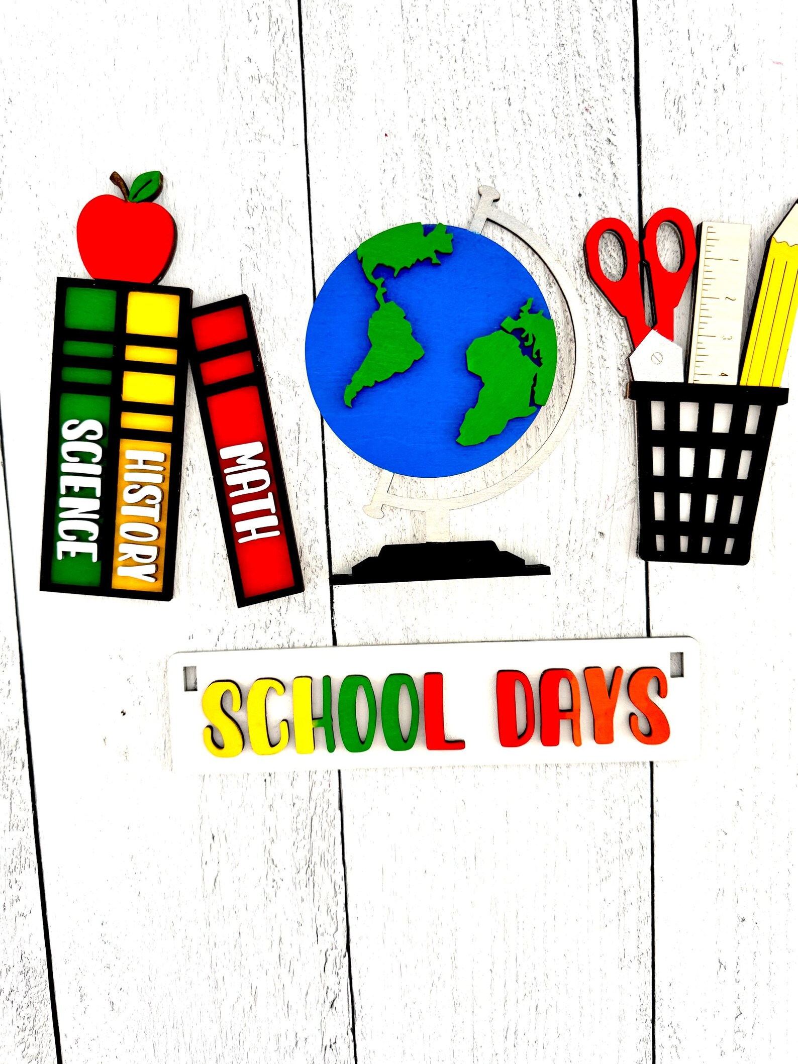 School Days Interchangeable Wagon, Back to School Decor, Classroom ...