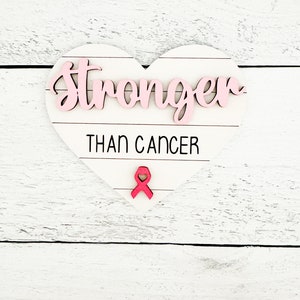 Breast Cancer Tiered Tray, Breast Cancer Decor, Cancer Tiered Tray ...