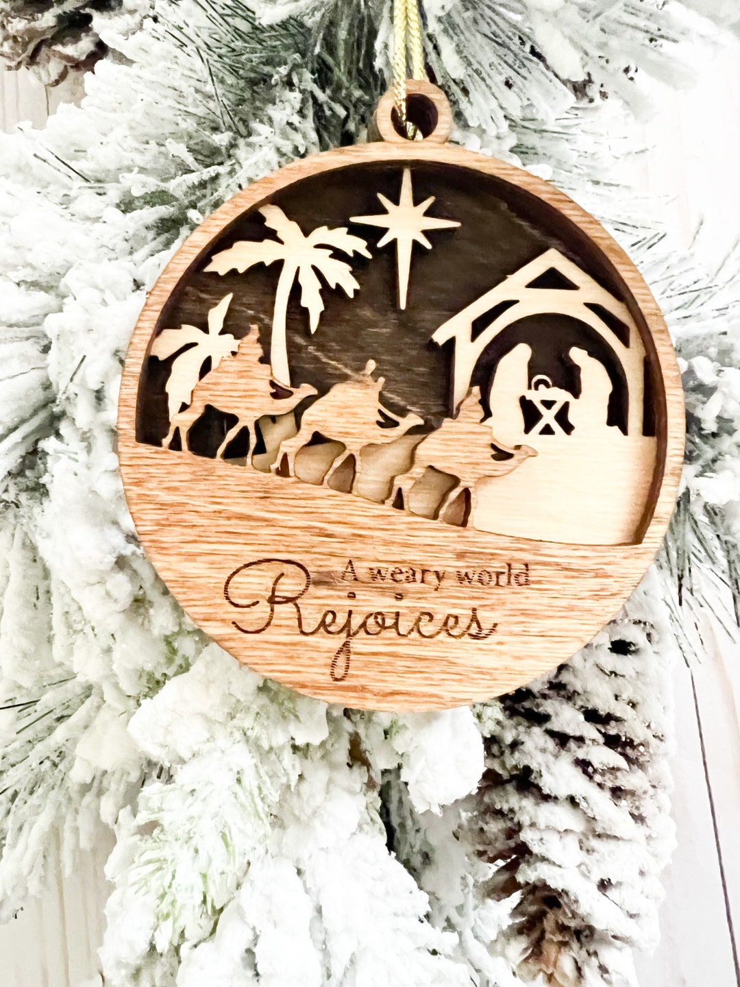 Nativity Ornament, Christmas Ornament, Nativity Scene, Christian ...