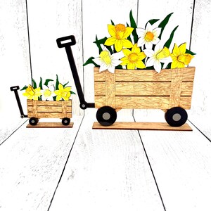 Daffodil Themed Interchangeable Wagon, Daffodil Decor, Spring Home ...