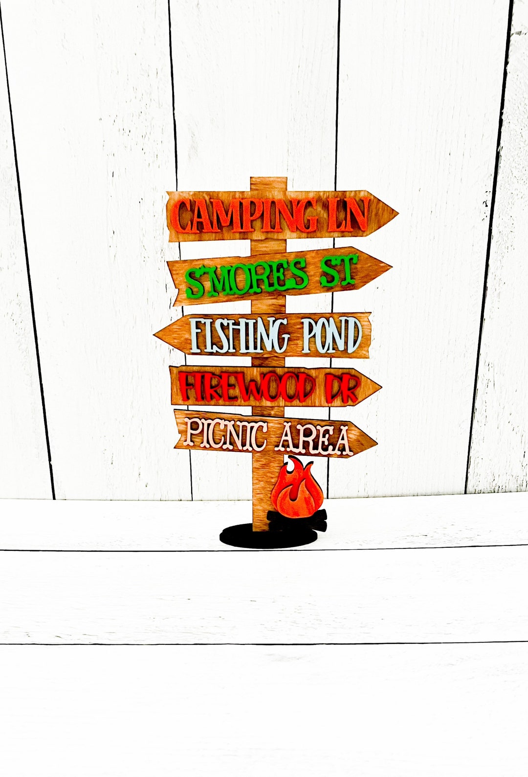 Camping Street Sign, Camping, Camping Decor, Camping Tiered Tray ...