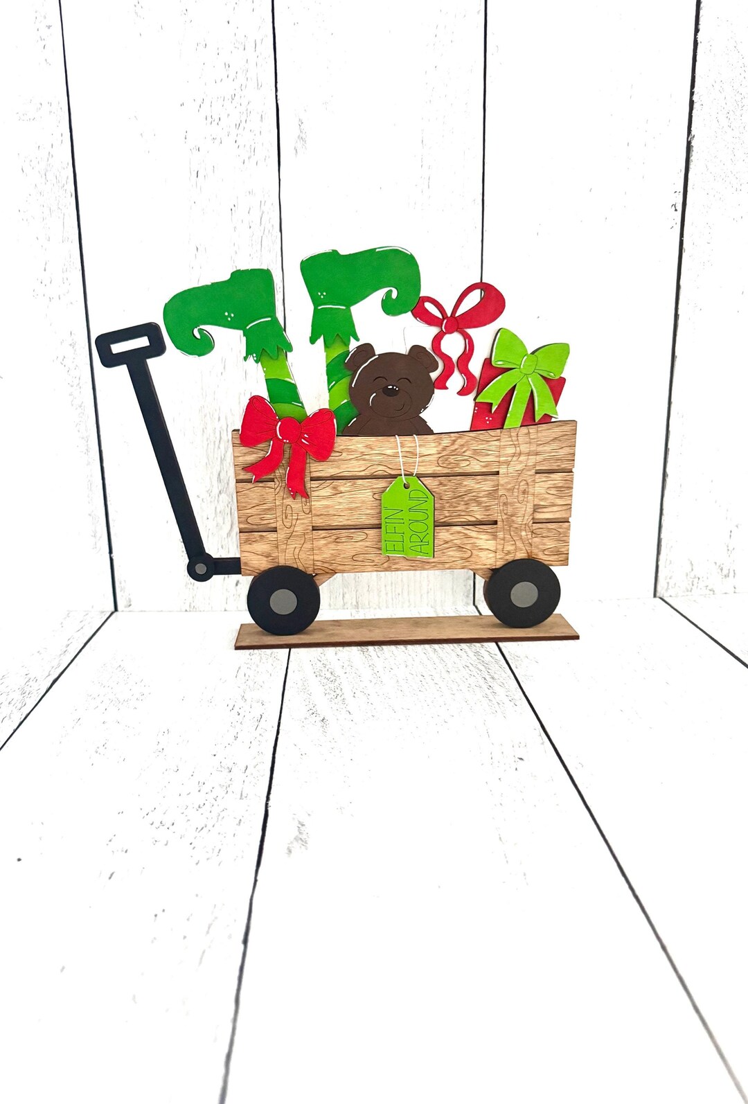 Christmas Elf Interchangeable Wagon, Elf, Christmas Elf, Elf Decor ...