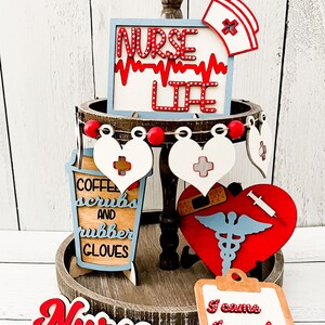 Nurse Tiered Tray, Nurse, Nurse Appreciation, Nurse Decor, Tiered Tray ...