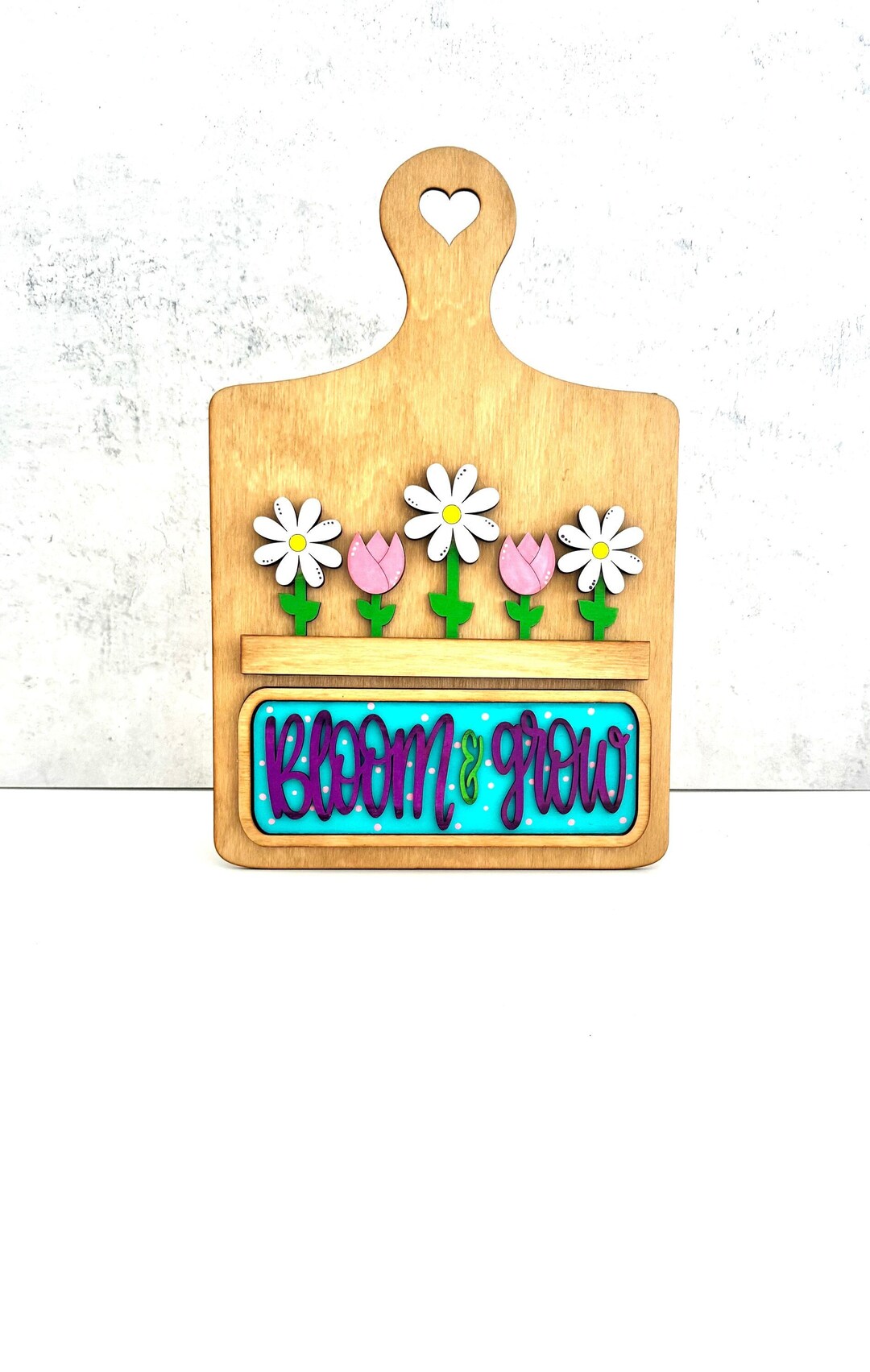 Bloom and Grow Interchangeable Breadboard, Spring, Spring Decor, Spring ...