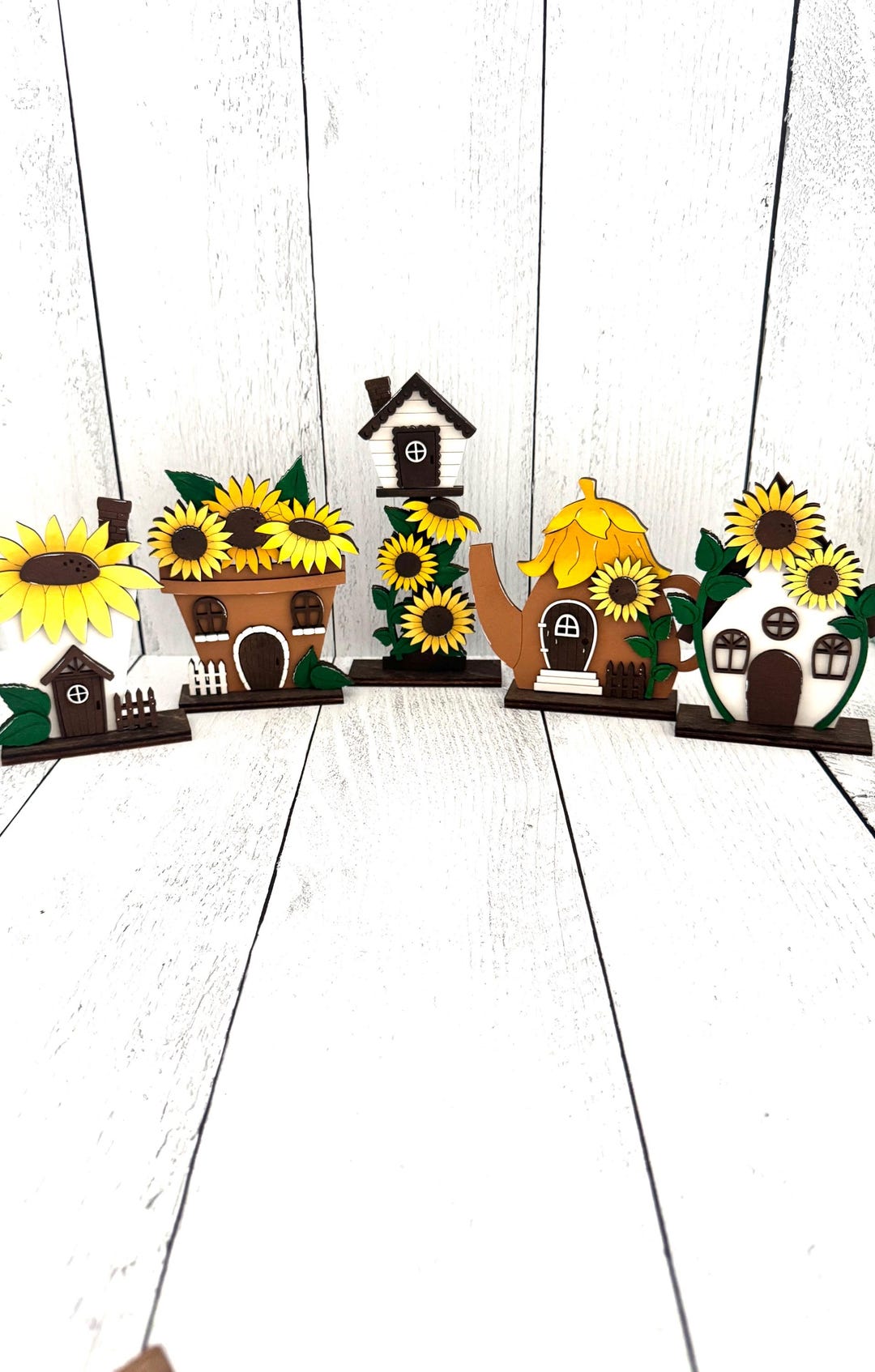 Standing Sunflower House, Sunflower Decor, Fall Decor, Entryway Decor ...