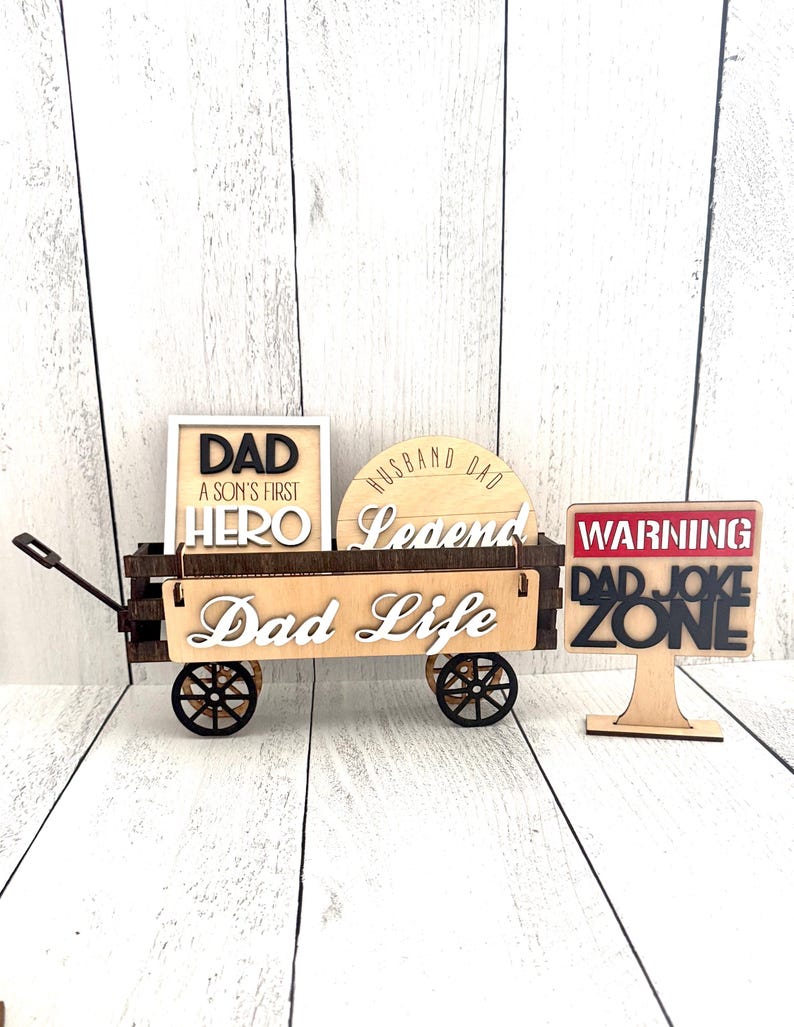 Dad Life Interchangeable Wagon, Fathers Day, Fathers Day Decor, Happy ...