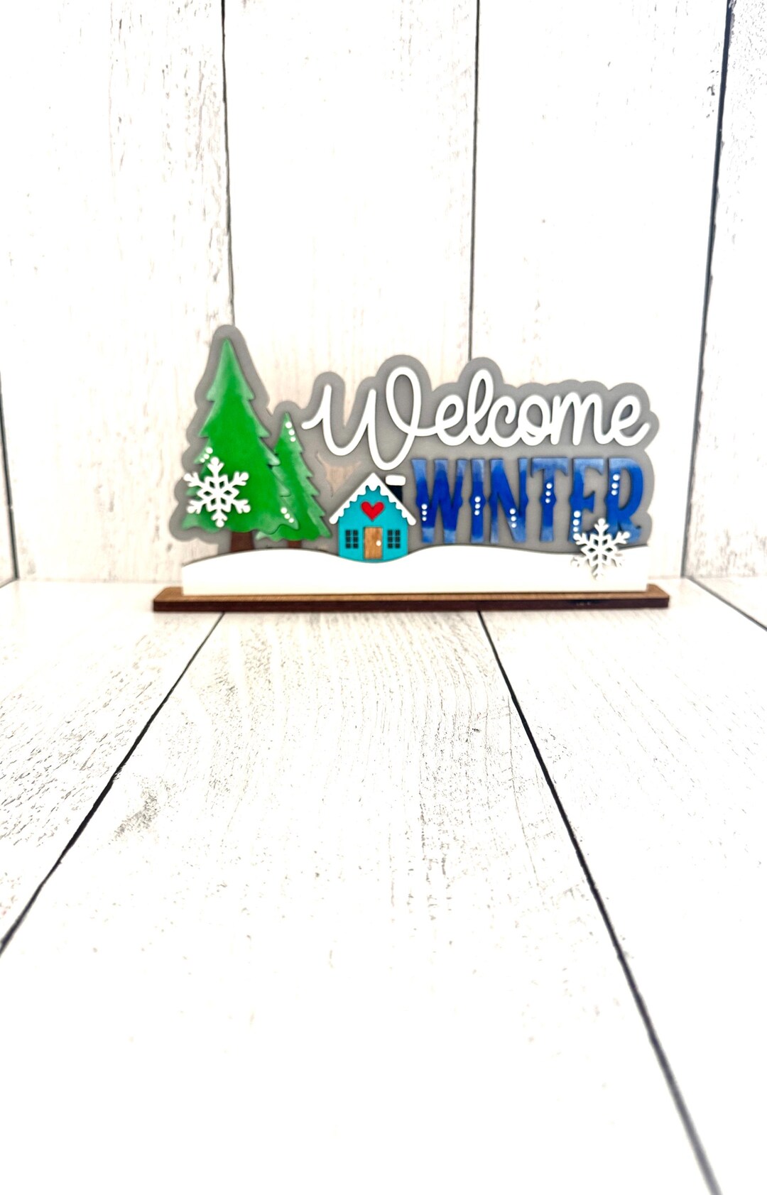 Welcome Winter Sign, Welcome Sign, Winter Sign, Winter Home Decor ...