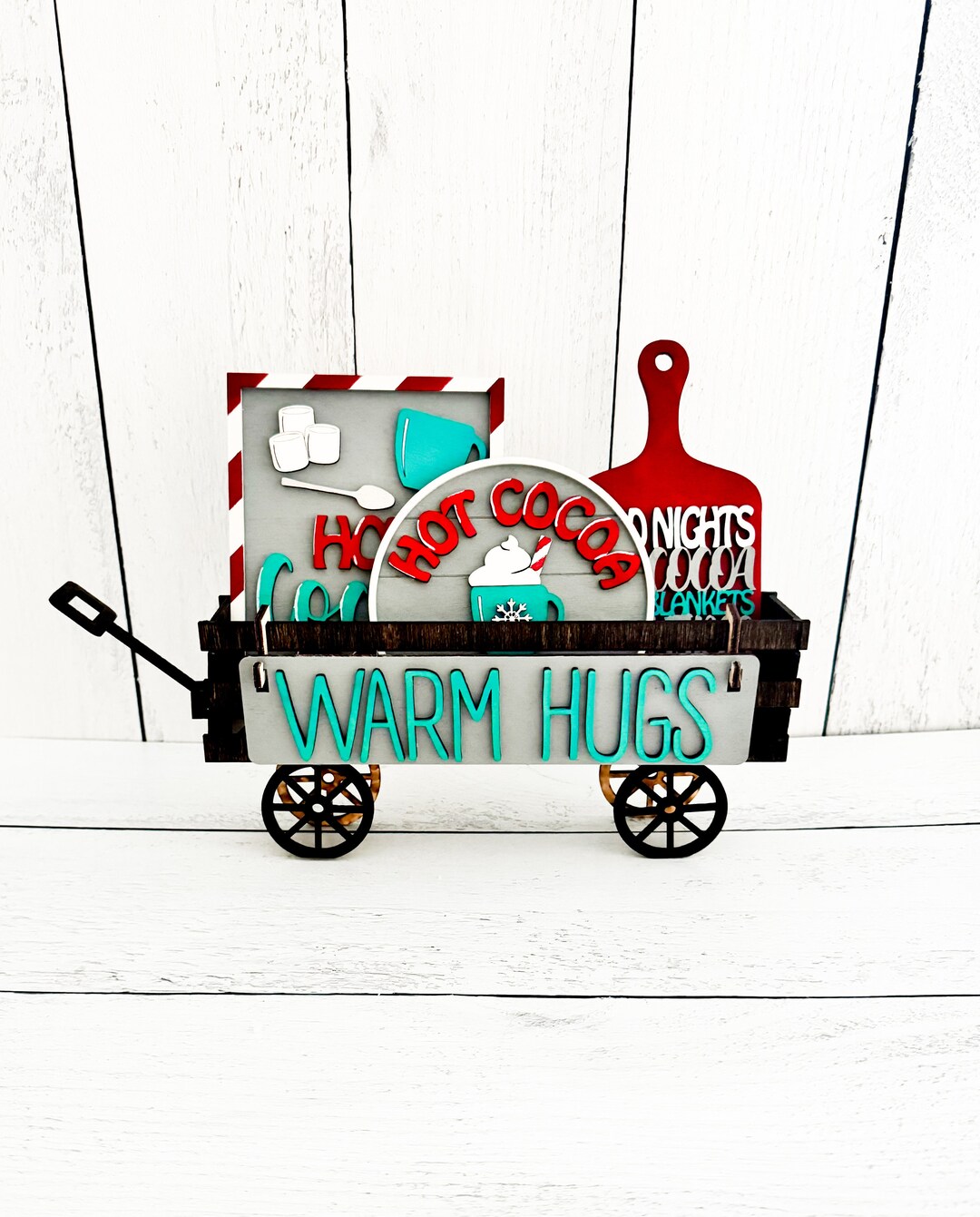 Hot Cocoa Wagon, Hot Cocoa, Hot Cocoa Decor, Hot Cocoa Bar, Winter ...