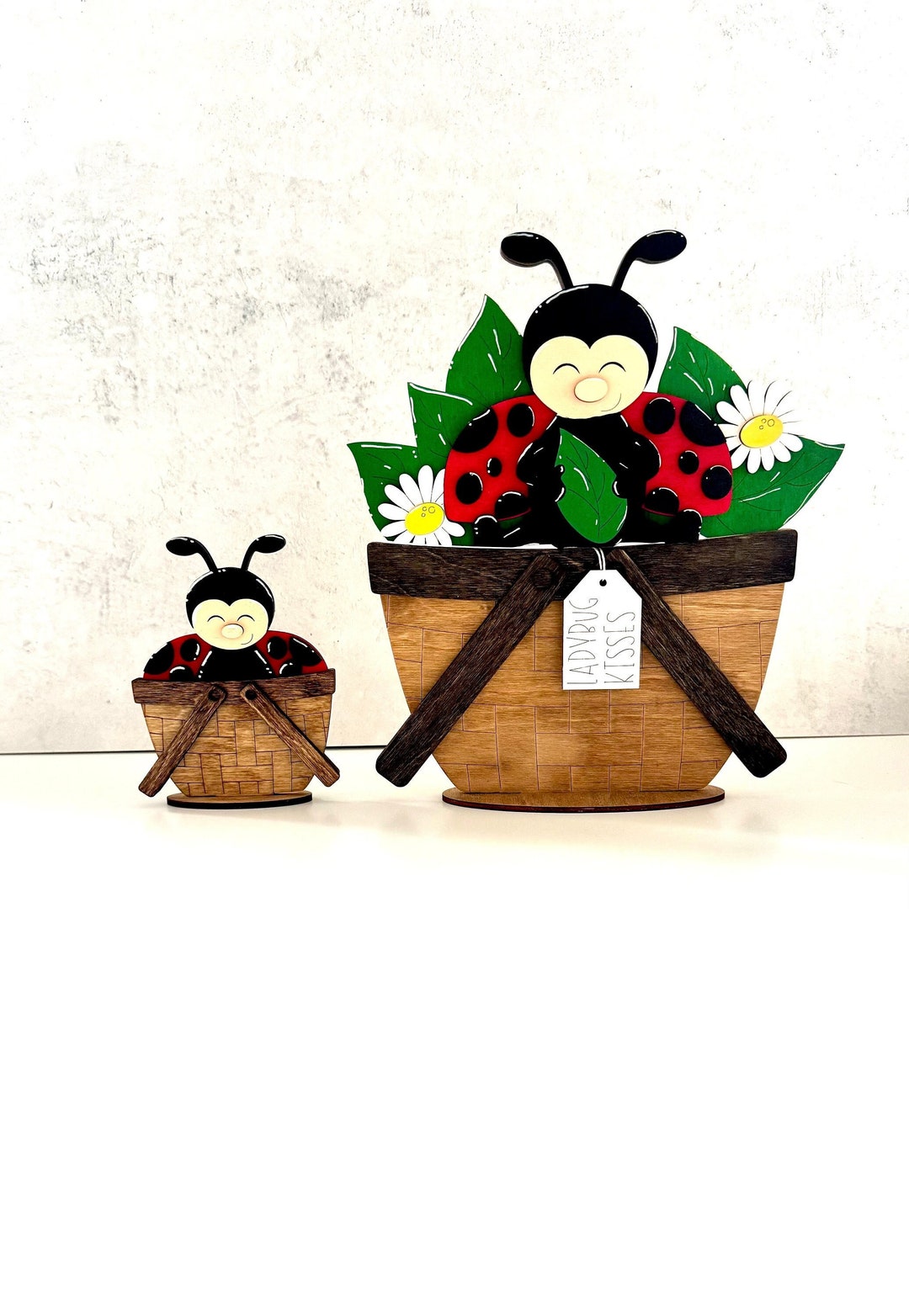 Ladybug Interchangeable Basket, Spring, Spring Home Decor, Ladybug ...