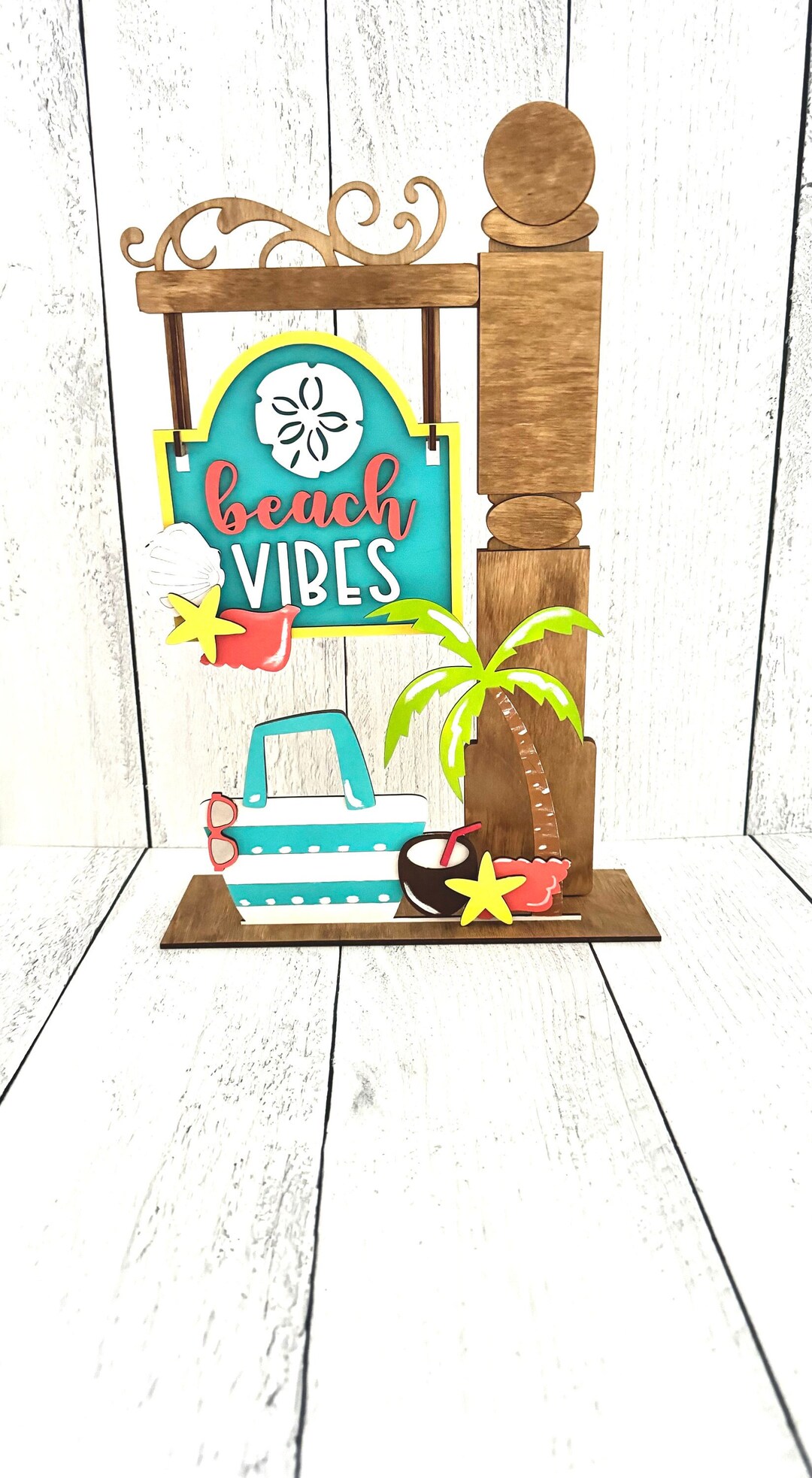 Beach Mini Post, Beach, Beach Decor, Home Decor, Summer Decor, Summer ...