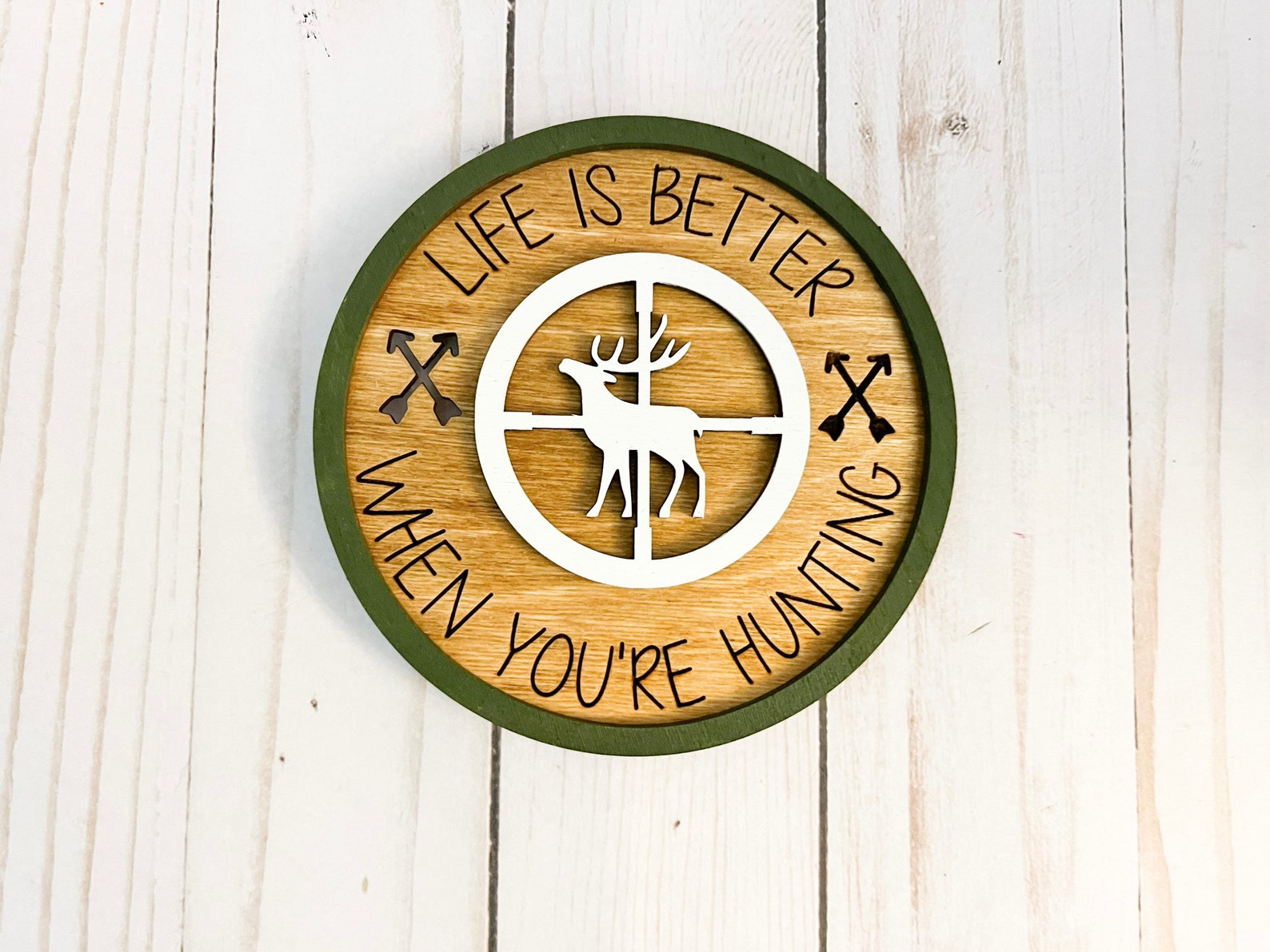 Hunting Tiered Tray Hunting Decor Tiered Tray Hunting - Etsy