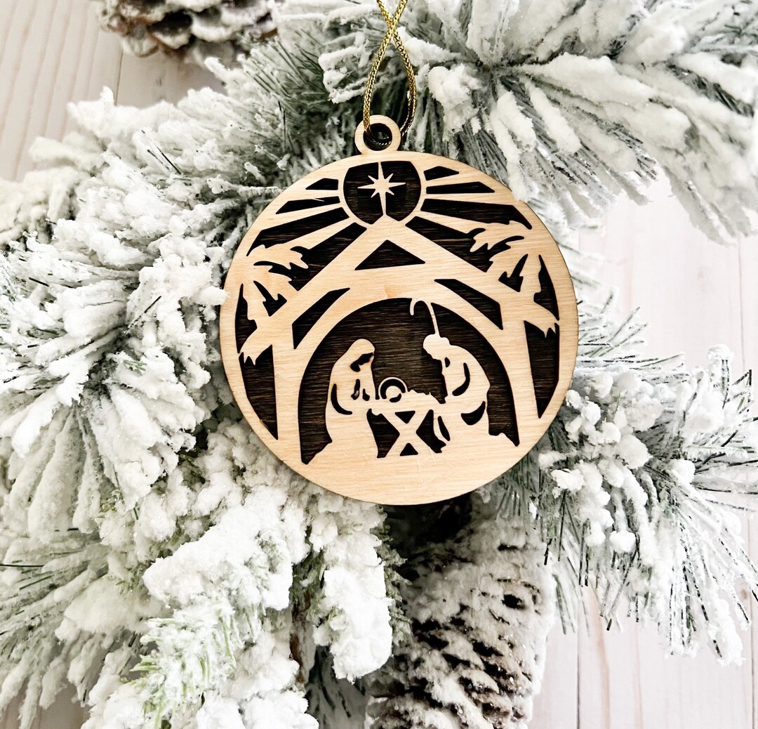 Nativity Ornament, Christmas Ornament, Nativity Scene, Christian ...