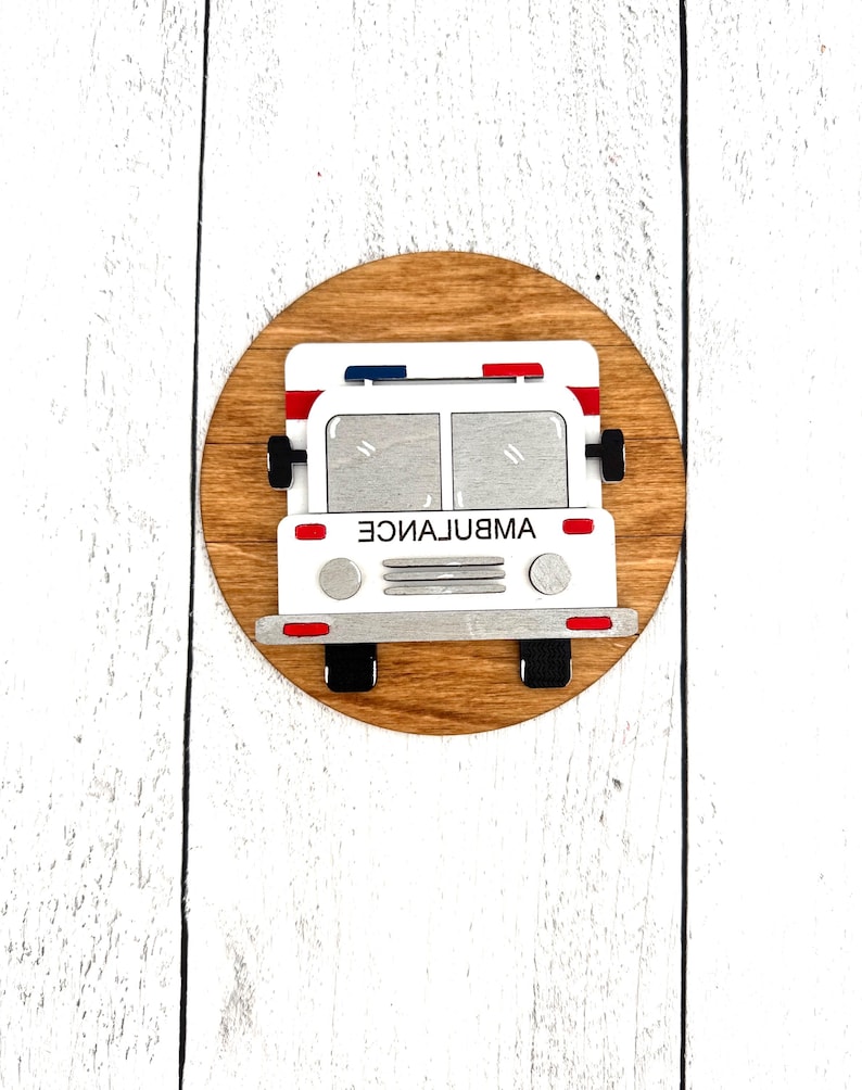 EMS Themed Wagon, EMT, Paramedic, Paramedic Decor, Paramedic Gift, EMT ...