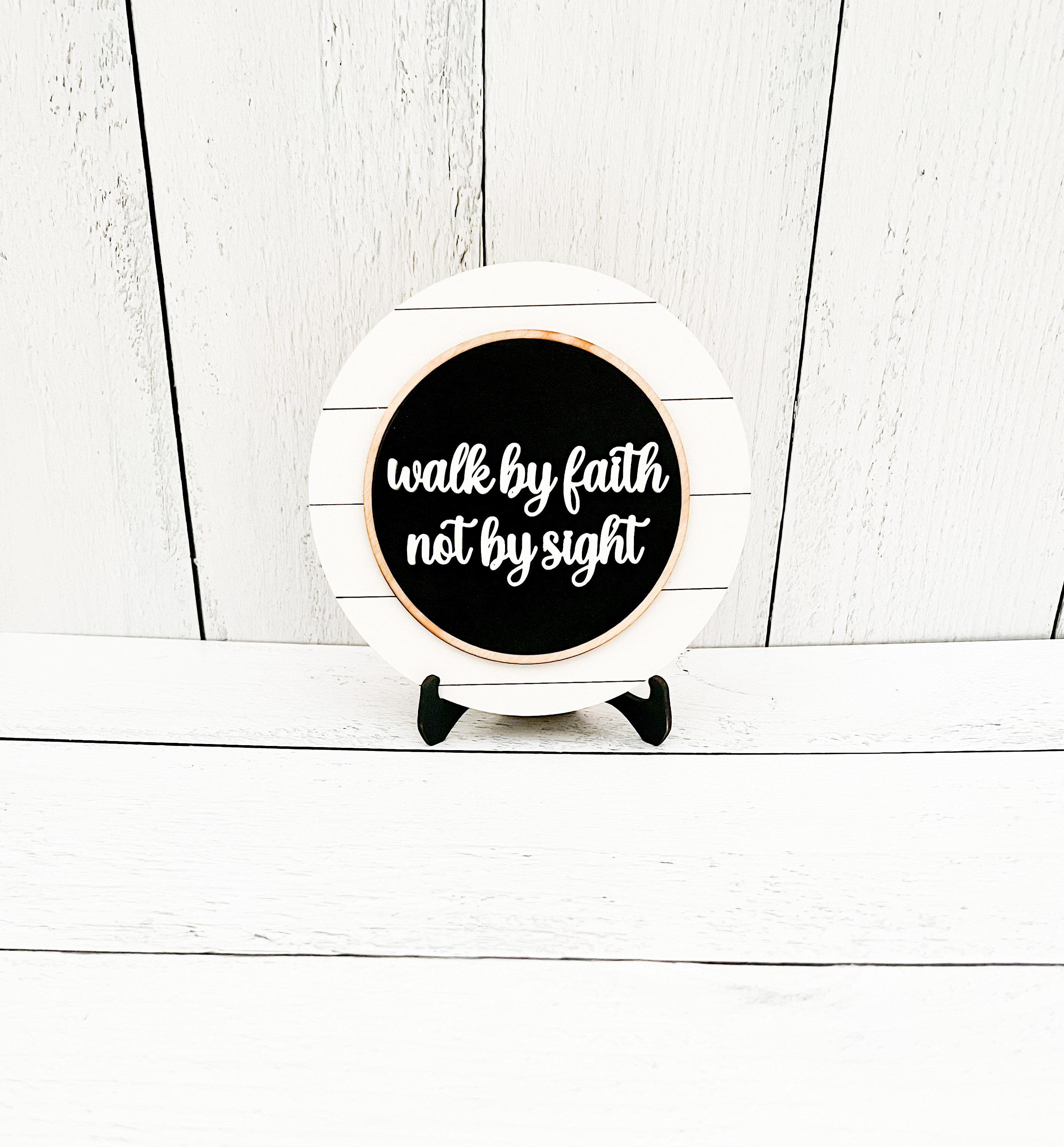 Walk by Faith Sign, Bible Verse Sign, Christian Tiered Tray, Jesus ...
