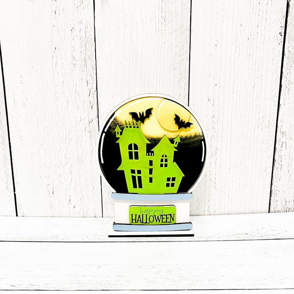 Haunted House Snowglobe - Etsy