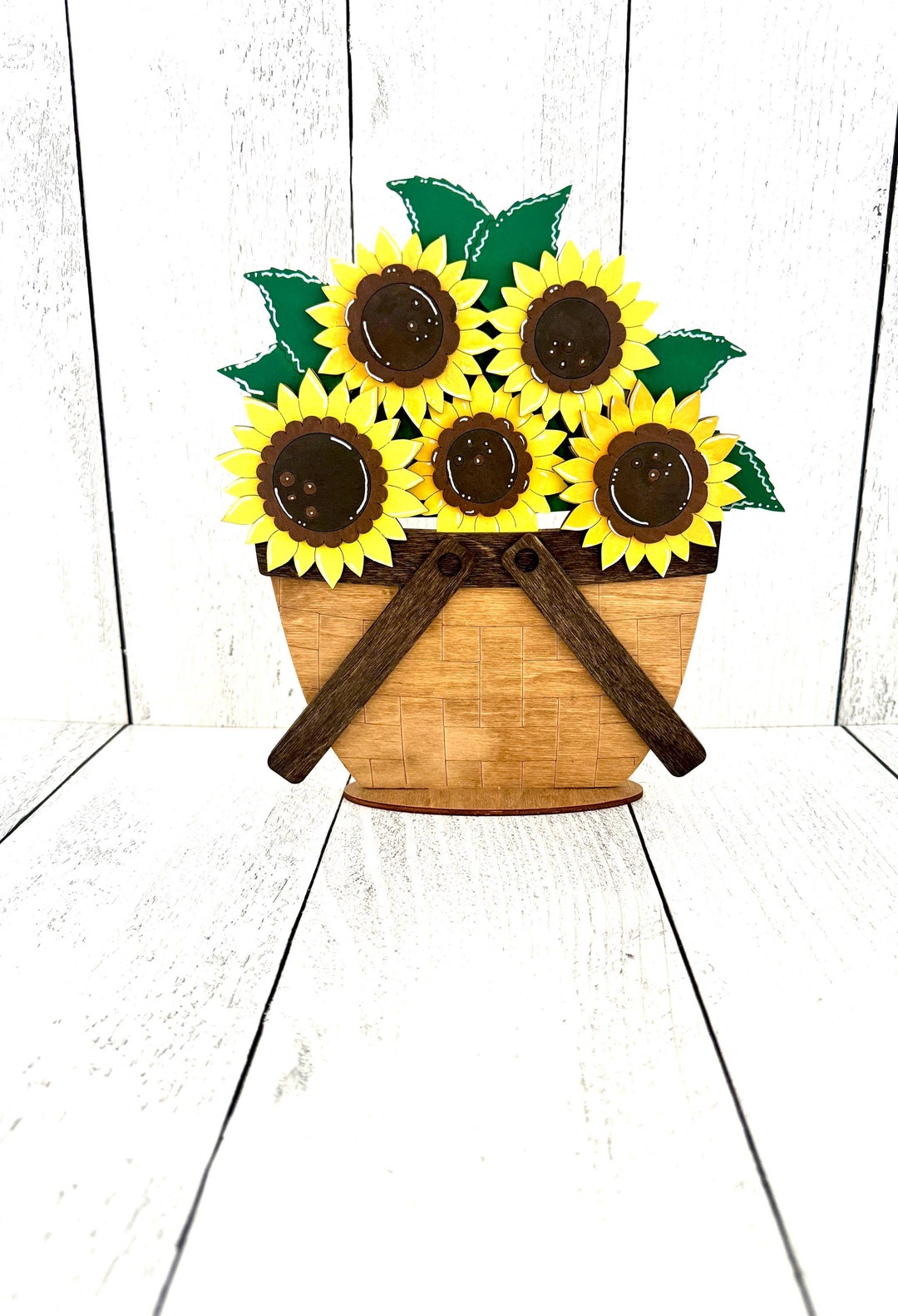 Sunflower Interchangeable Basket, Sunflowers, Sunflower Decor ...