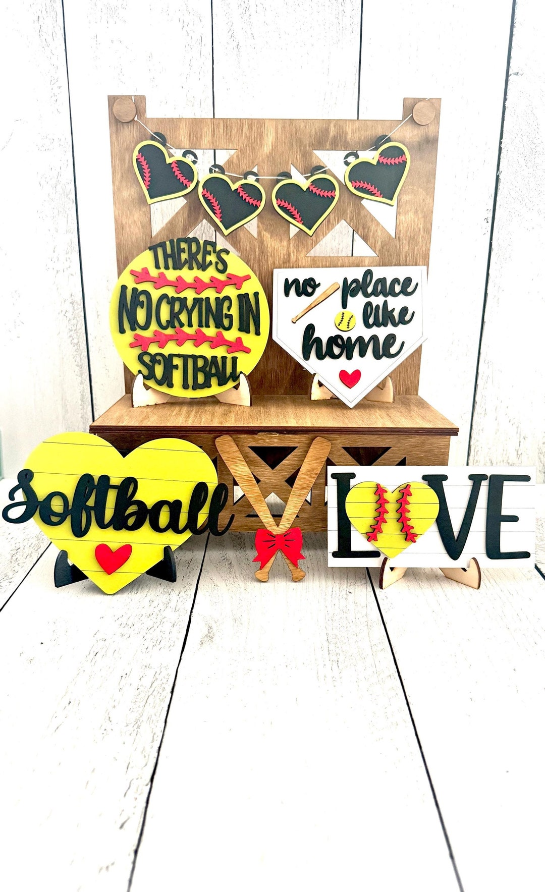 Softball Tiered Tray, Softball, Softball Decor, Softball Player ...