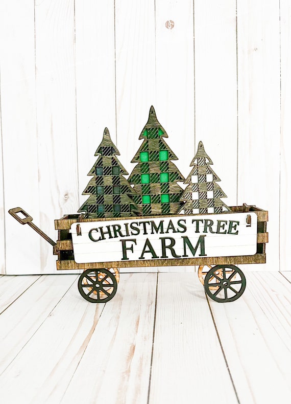 Christmas Tree Farm Wagon Christmas Tree Tree Farm - Etsy