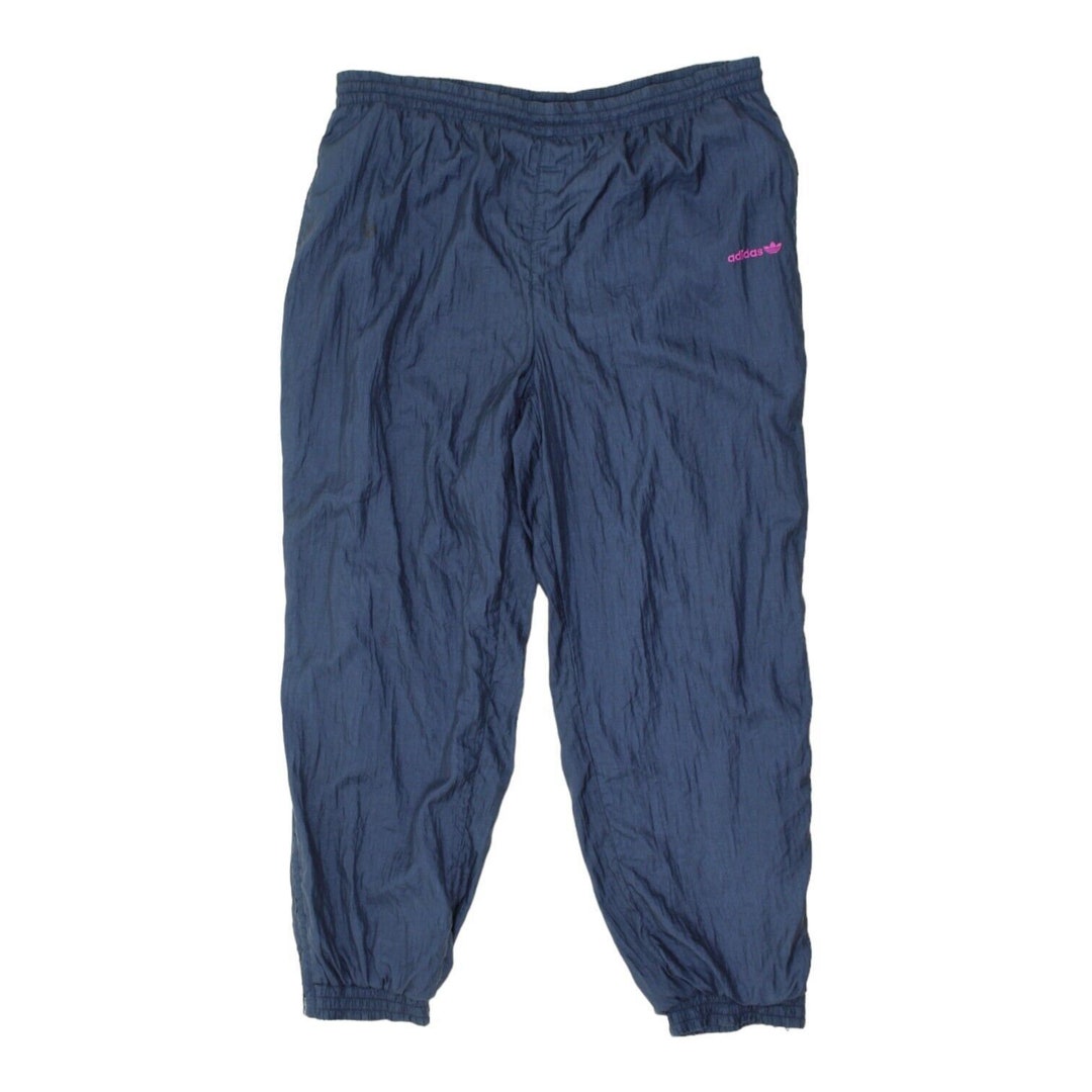 Adidas Originals Mens Navy Shell Suit Tracksuit Bottoms Vintage 90s ...