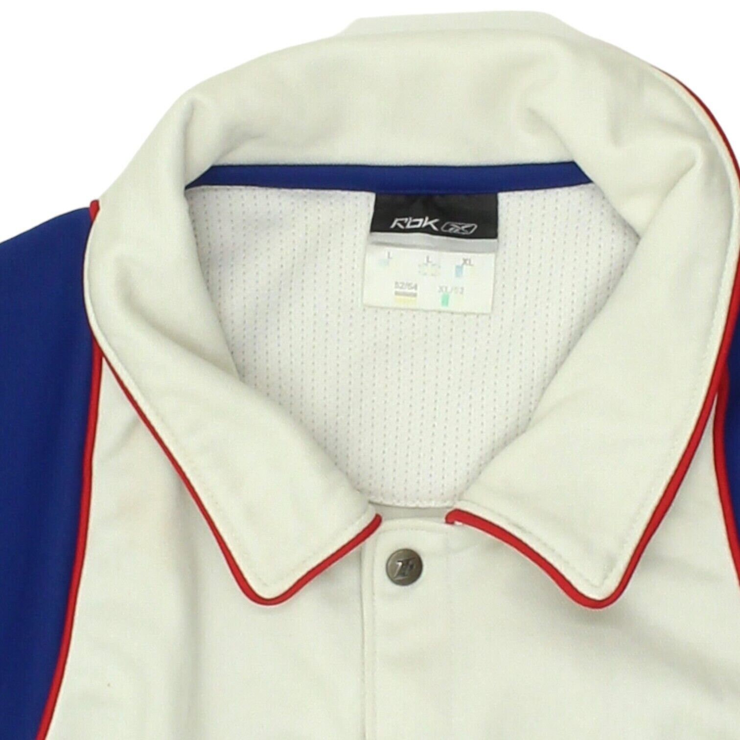 Reebok Allen Iverson Mens White Warm up Top Jacket Vintage 90s NBA ...