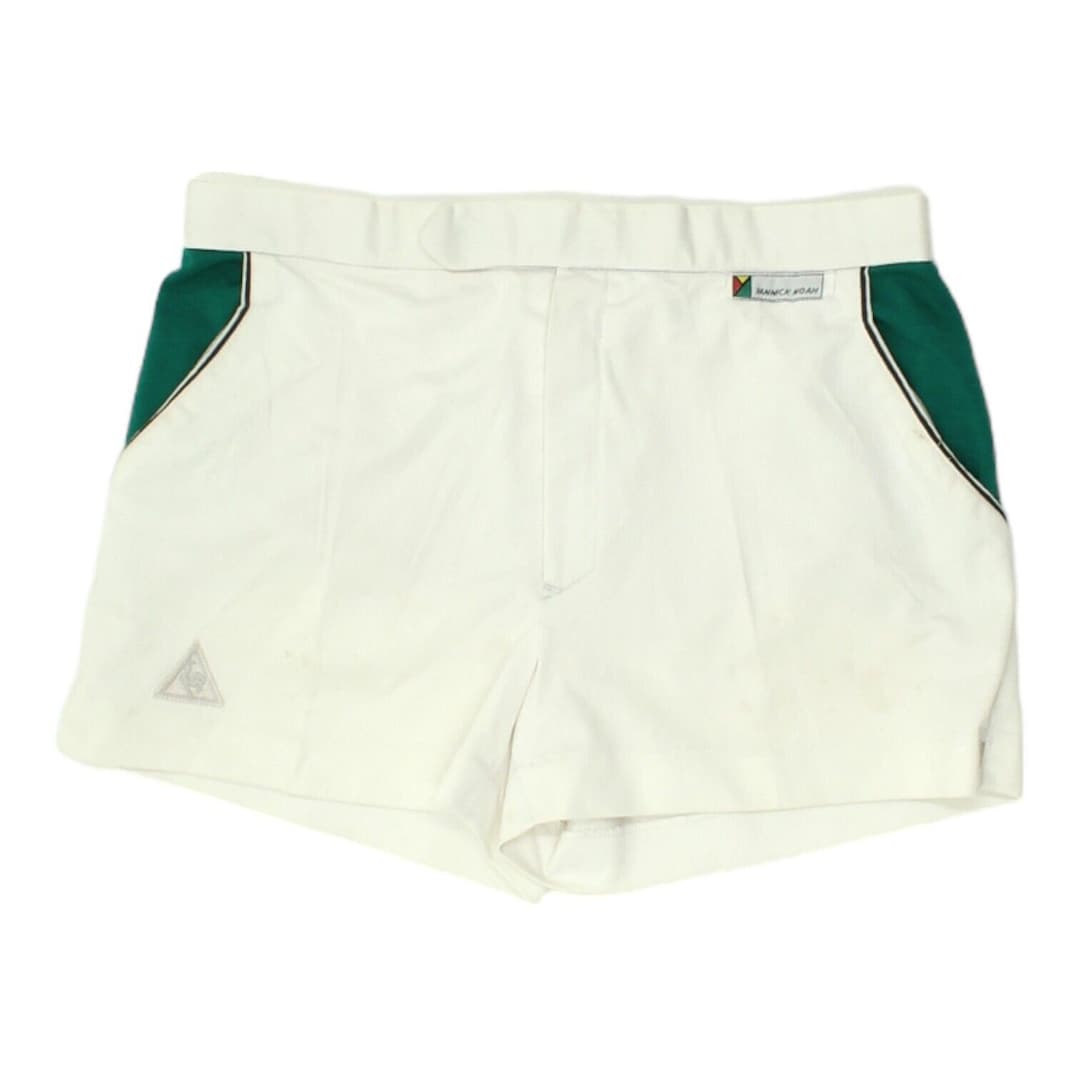 Le Coq Sportif Yannick Noah Mens White Tennis Shorts Vintage 90s ...
