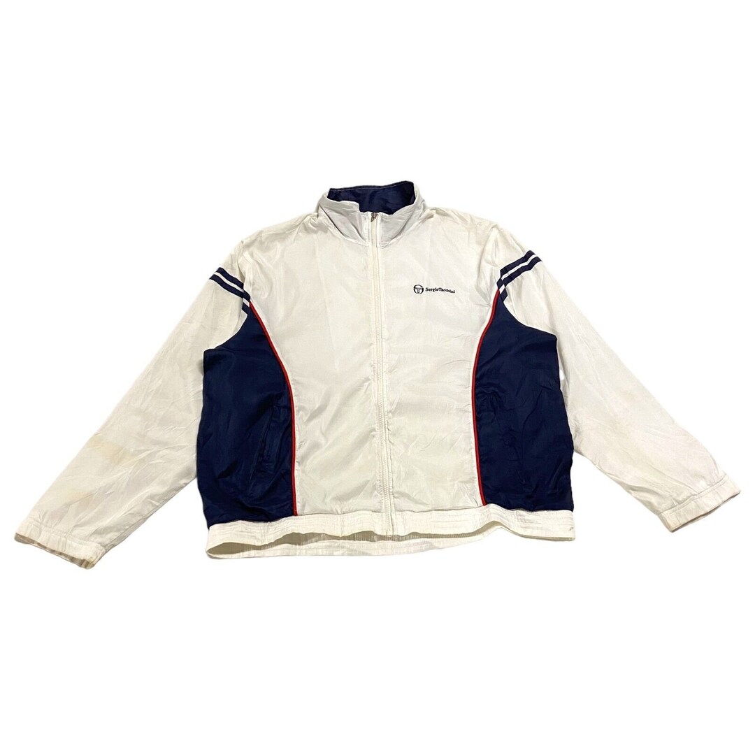Sergio Tacchini Tracksuit Top Jacket Vintage Designer Tennis Sportswear ...