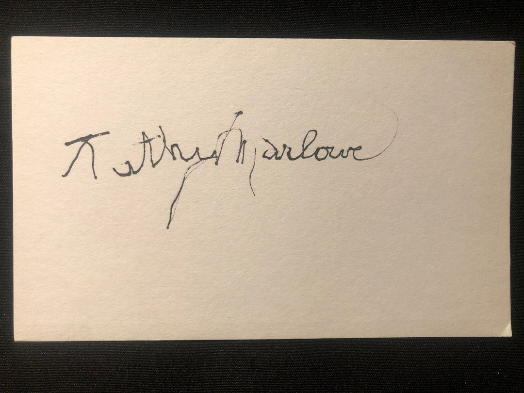 Original Actress Kathy Marlowe Autograph on 3x5” Card - Etsy