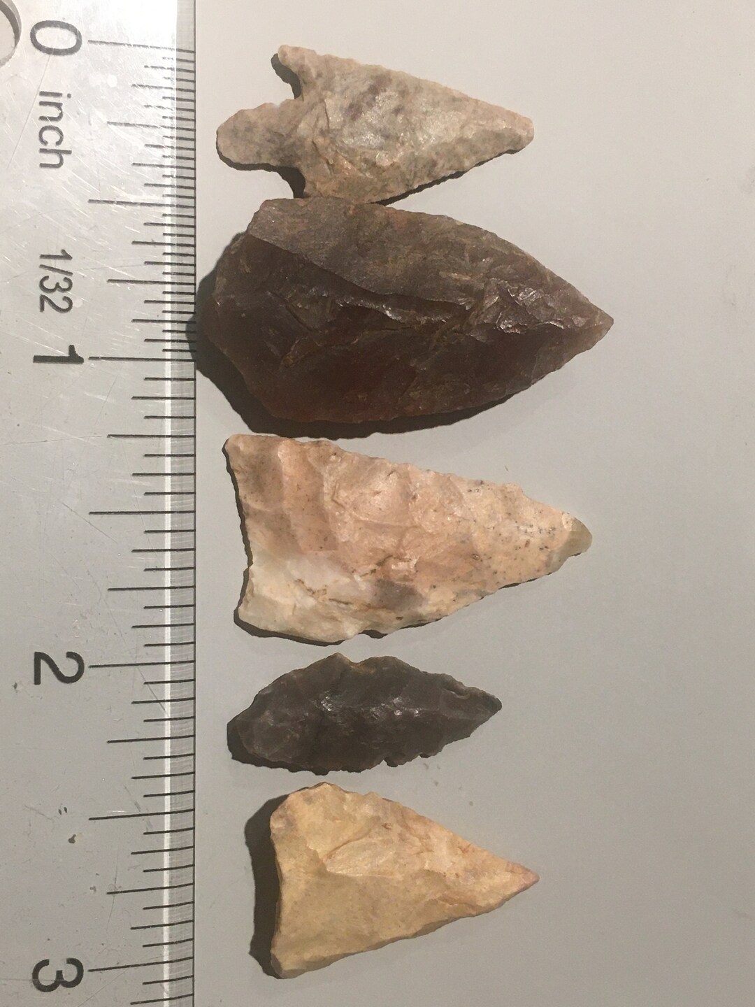 5 Ancient Neolithic Stone Age Stem Arrow Points - Etsy