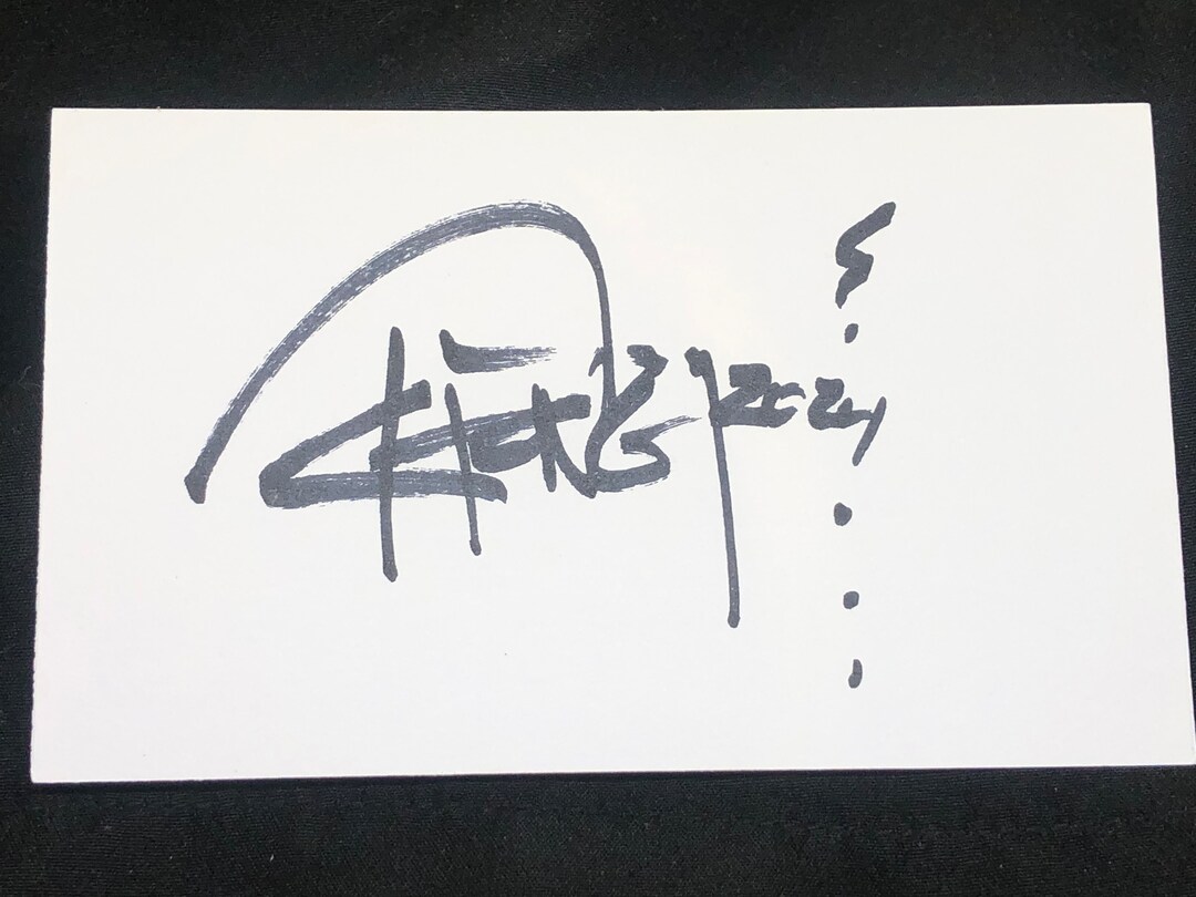 Original Actor Tommy Chong Autograph on 5”x3” Notecard - Etsy