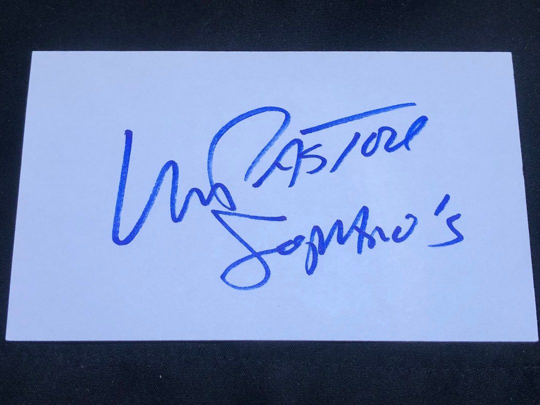 Original Sopranos Actor Vincent Pastore Autograph on 3x5” Card - Etsy